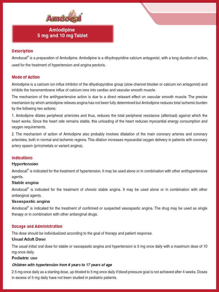 Amdocal Final PDF | PDF | Diseases And Disorders | Angiology