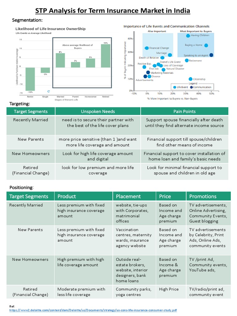 STP Analysis For Term Insurance Market in India: Segmentation | PDF ...