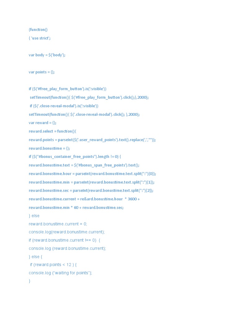 Auto Roll Script | PDF