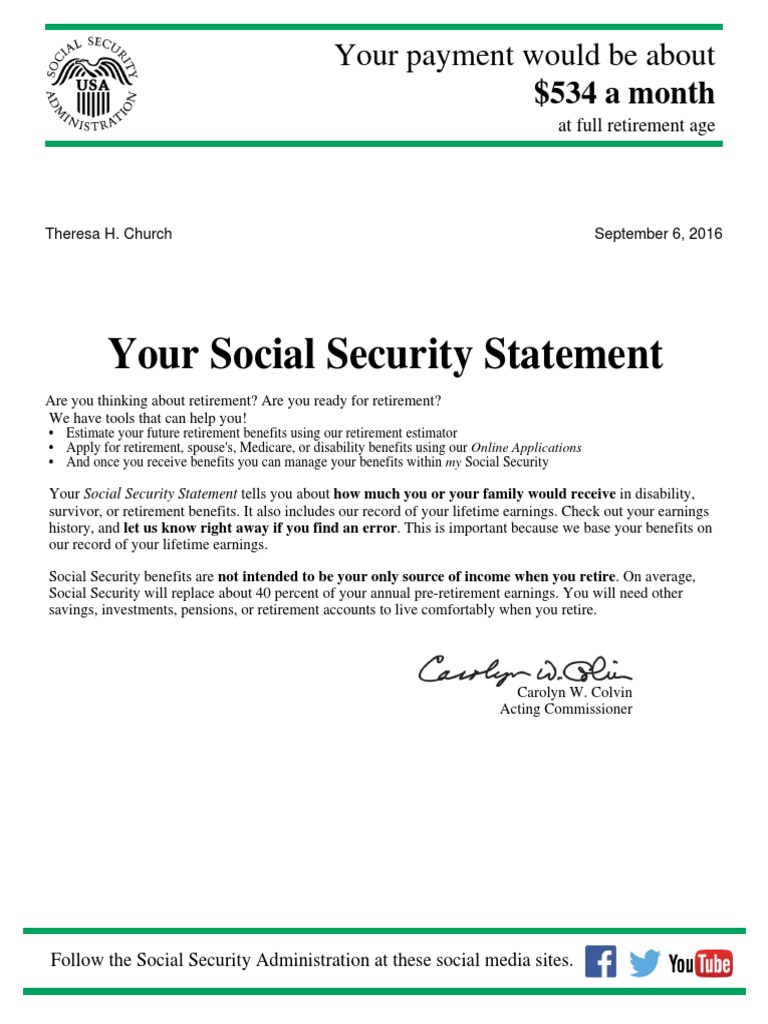 Understanding Your Social Security Benefits | PDF | Social Security ...