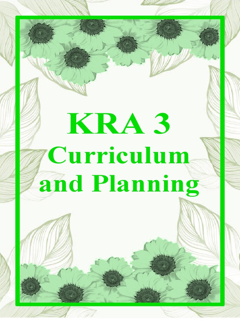 KRA3 - OBJECTIVE 7 To 9 | PDF | Career & Growth | Business