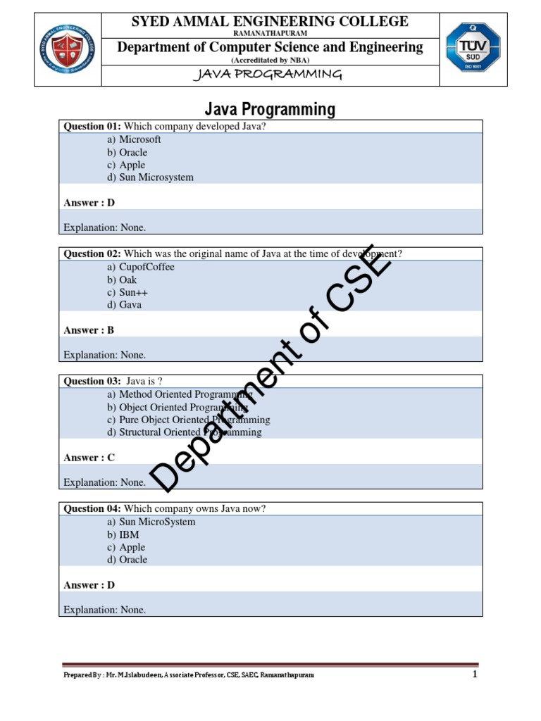 Java Programming PDF | PDF | Data Type | Integer (Computer Science)