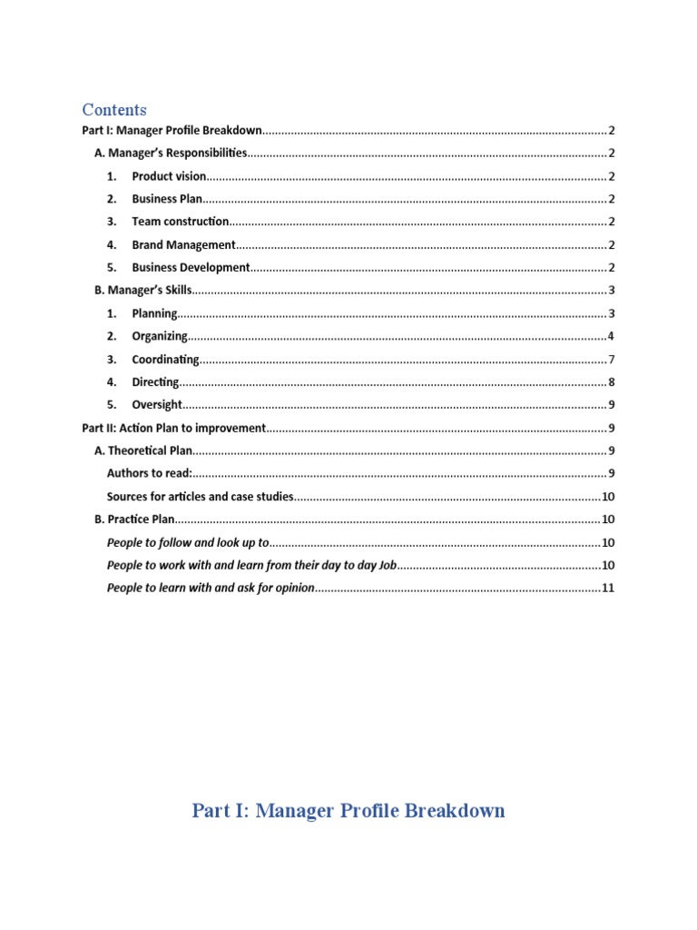 Manager Skills and Responsibilities Guide | PDF | Critical Thinking ...