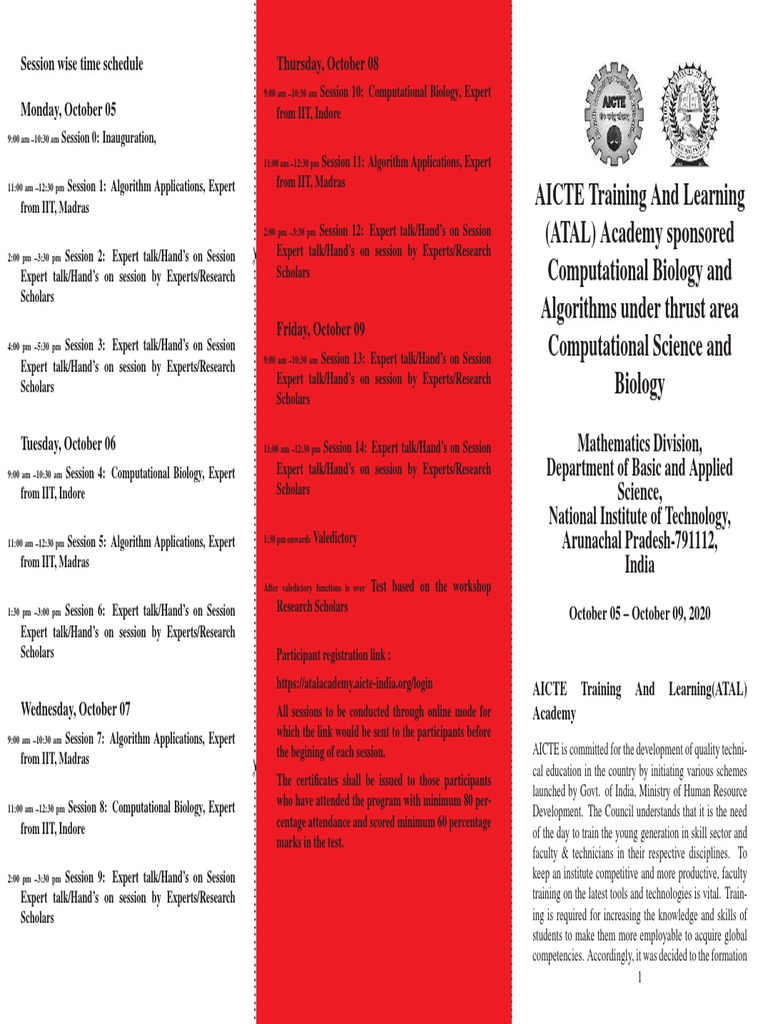 File 2160 Workshop Brochure 1583759511 | PDF | Sequence Alignment | Dna ...