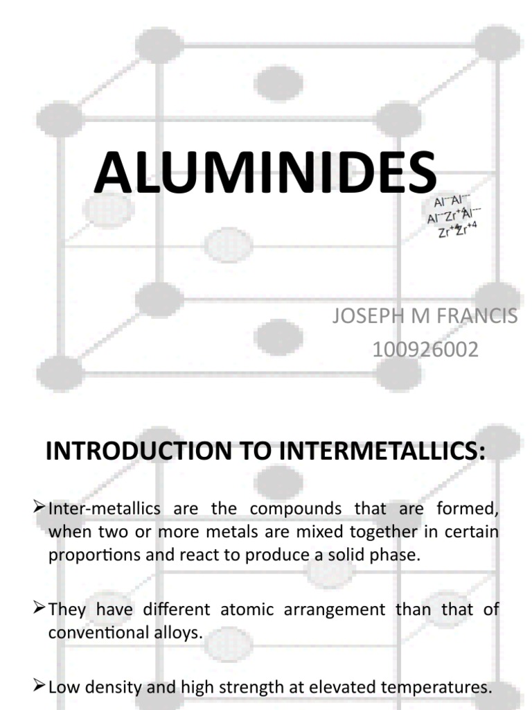 Overview of Aluminides and Their Properties | PDF | Metals | Alloy
