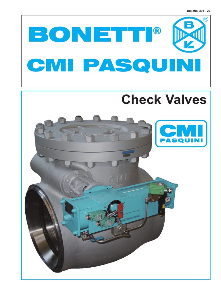 Catalog Valves CMI Check PDF | PDF | Valve | Actuator