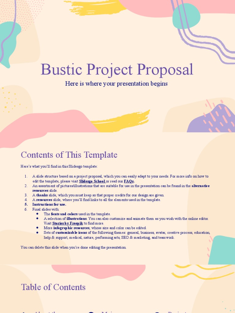 Bustic Project Proposal by Slidesgo | PDF | Planets | Solar System