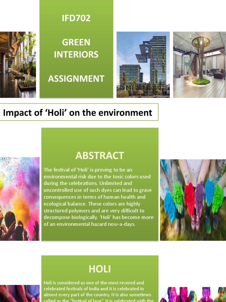 Impacts of Holi On Environment | PDF | Air Pollution | Water Pollution