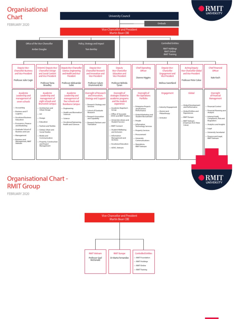 Rmit Organisational Chart PDF | PDF | Economies | Business
