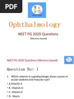 Seidel's Test | PDF | Human Eye | Medical Specialties