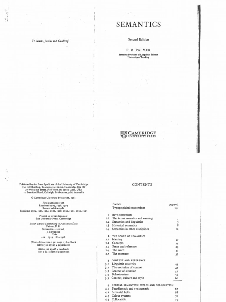 Semantics Course Book PDF | PDF | Logic | Linguistics