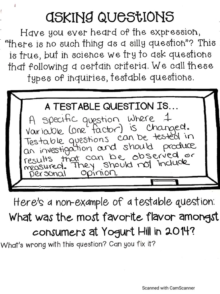 Science - Asking Questions PDF | PDF