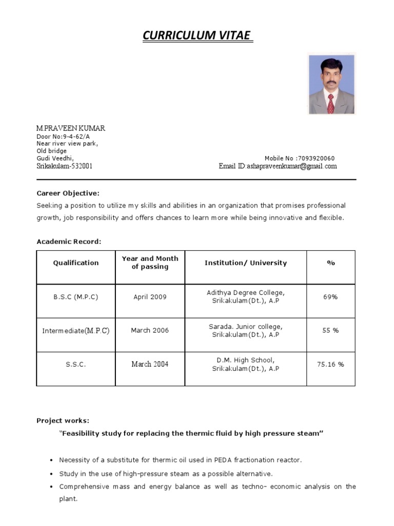 PRAVEEN KUMAR MR Resume | PDF | Computing And Information Technology