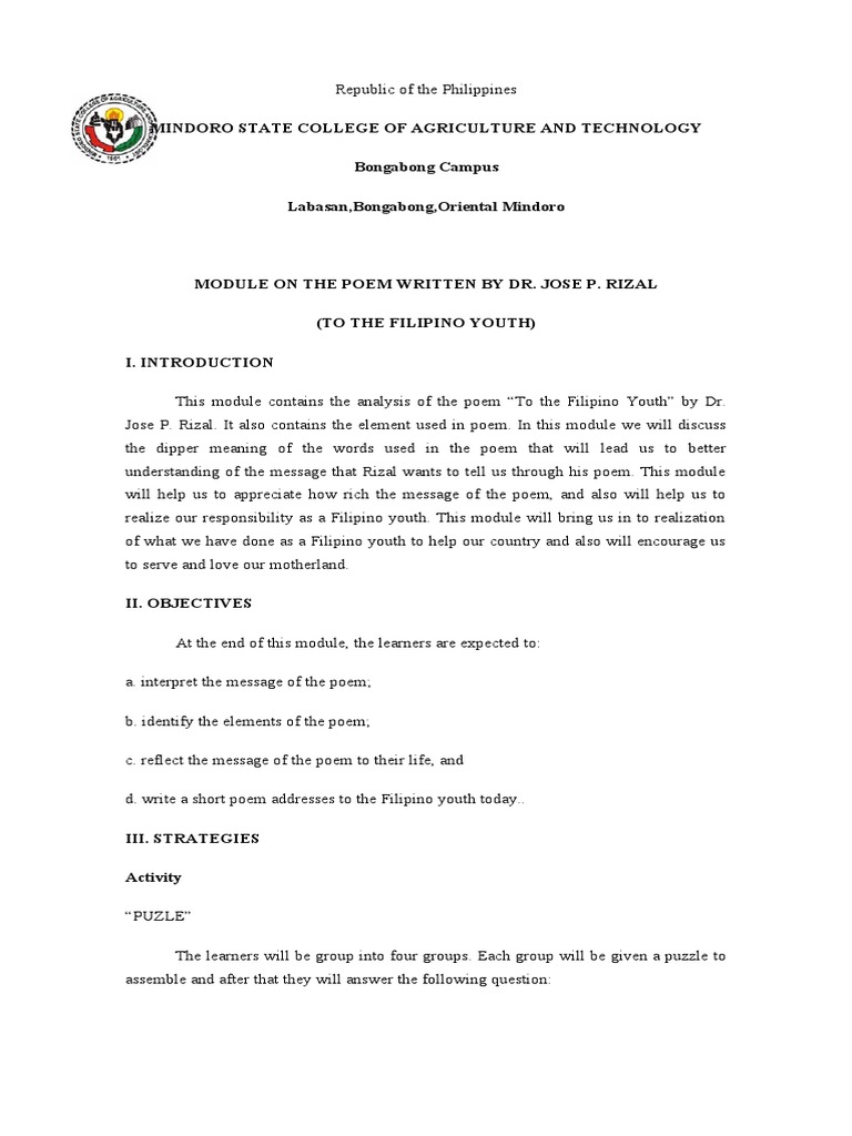 Mindoro State College of Agriculture and Technology Bongabong Campus Labasan, Bongabong ...