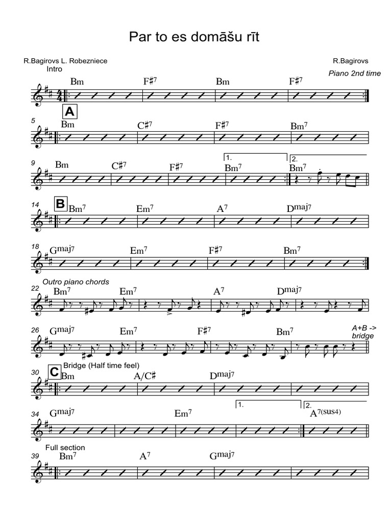 Par To Es Domasu Rit Sheets - Full Score | PDF | Musical Compositions ...