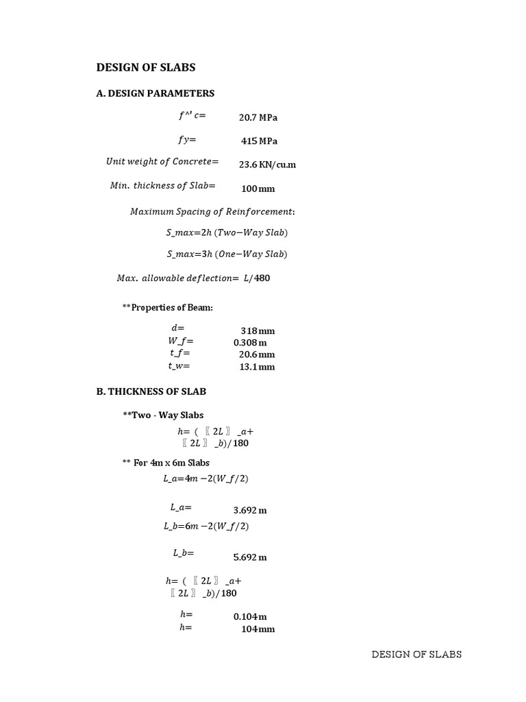Design of Slabs | PDF | Economic Sectors | Structural Engineering