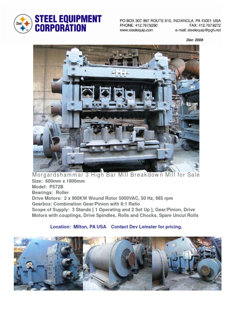 Morgardshammar 3hi Breakdown Mill Ad | PDF