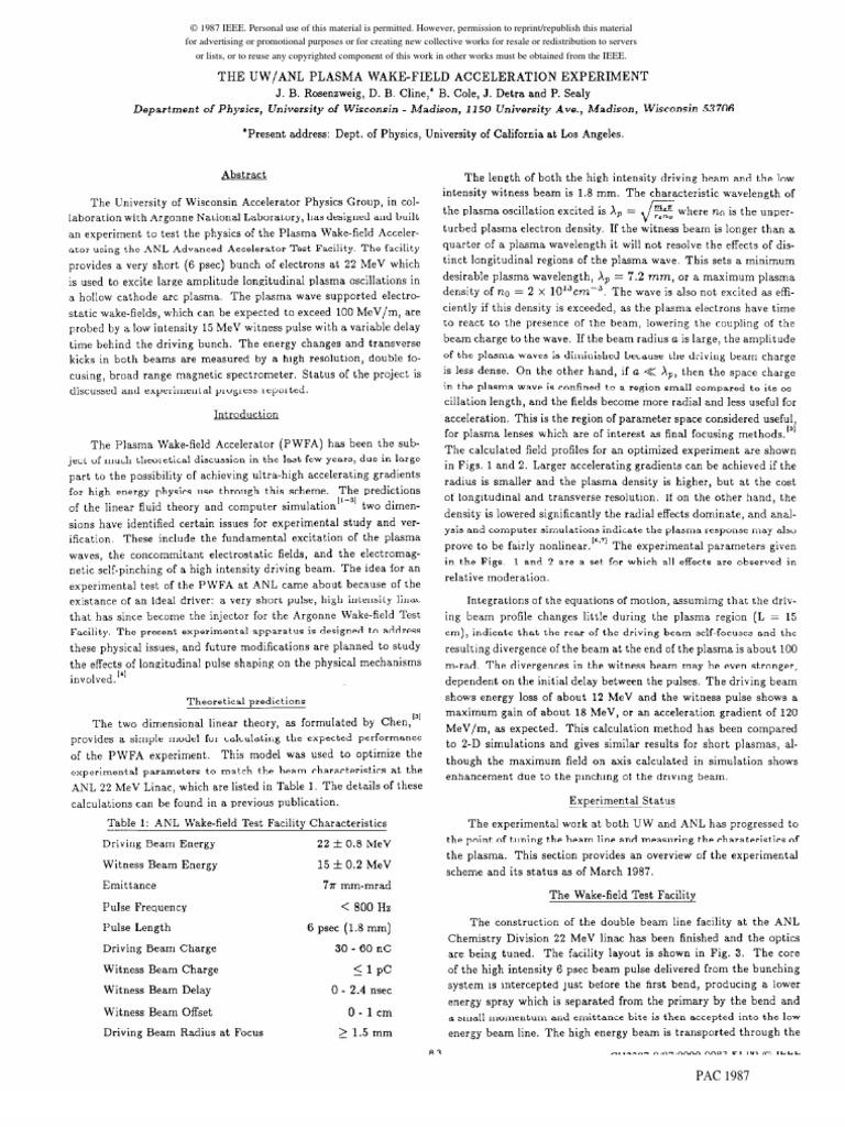 Of Physics, of Wisconsin - Madison, Ave. | PDF