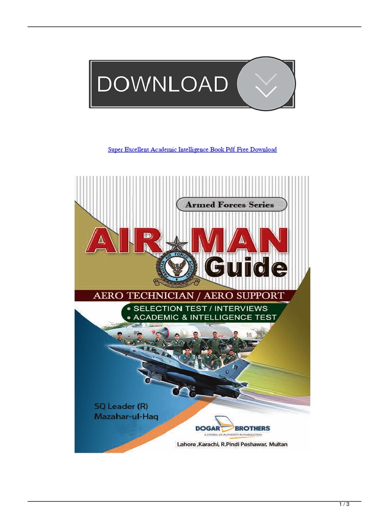 Super Excellent Academic Intelligence Book PDF Free Download PDF | PDF ...