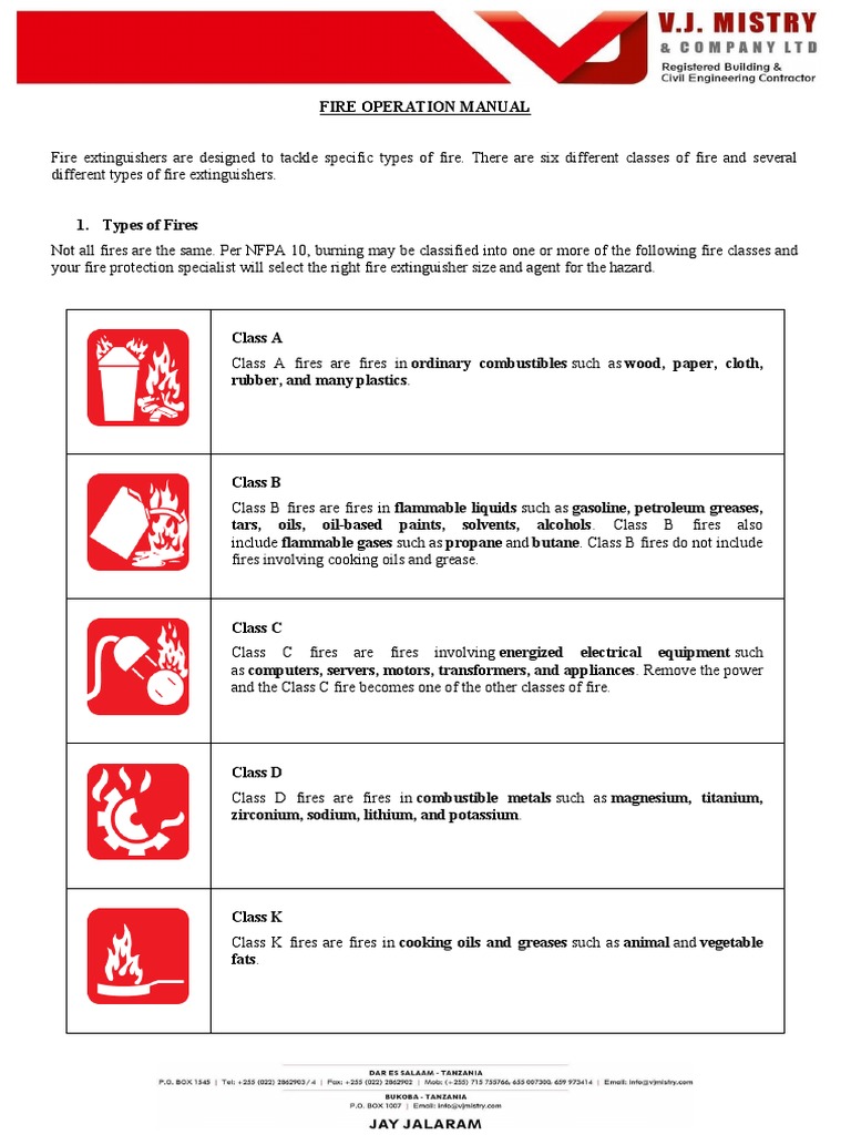 Fire Operation Manual | PDF | Fires | Chemical Substances