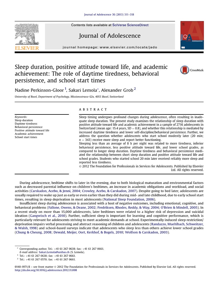 Perkinson Gloor2013 PDF | Download Free PDF | Behavioural Sciences ...