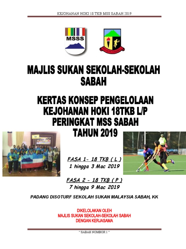 Kertas Konsep HOKI 18TKB MSSS 2019 | PDF