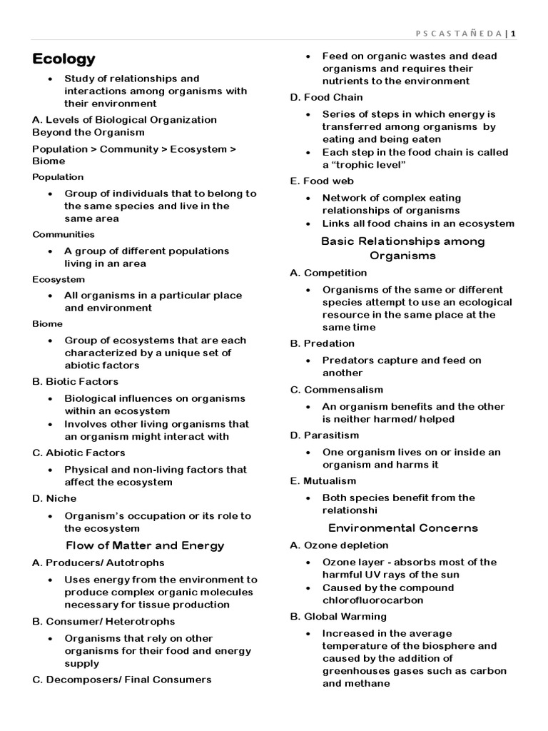 Ecology: Basic Relationships Among Organisms | PDF | Ecology | Food Web