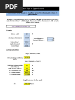 Trapezoidal Open Channel Design Calculations | PDF | Equations ...