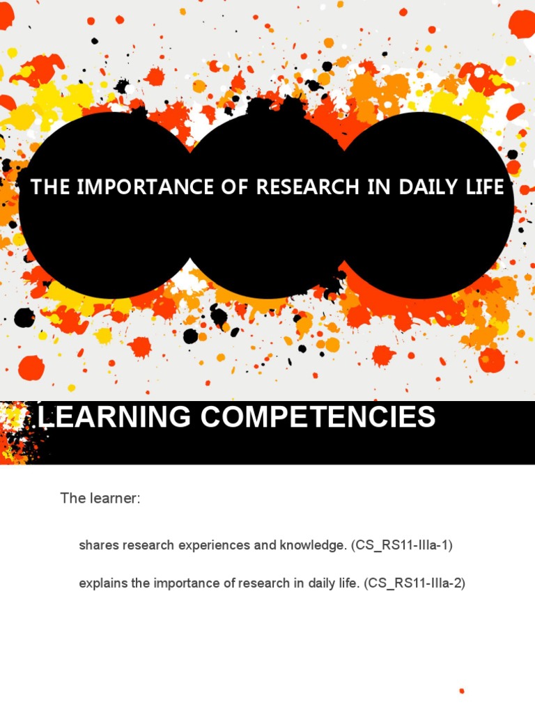 The Importance of Research in Daily Life | PDF