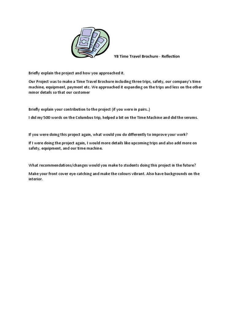 Time Travel Reflection | PDF | Career & Growth | Business