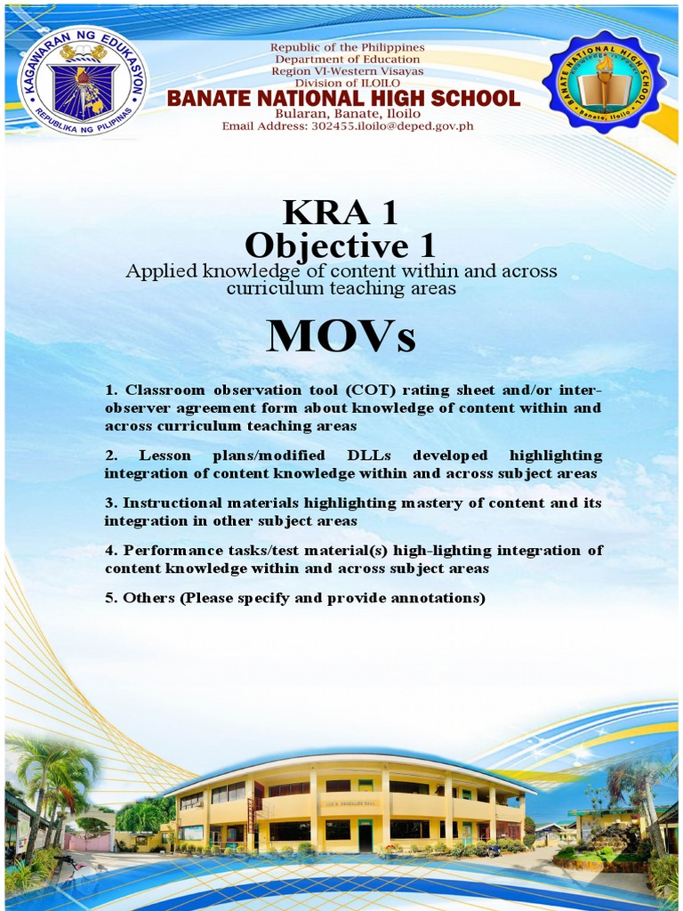 Kra 1 Objective 1: Applied Knowledge of Content Within and Across ...