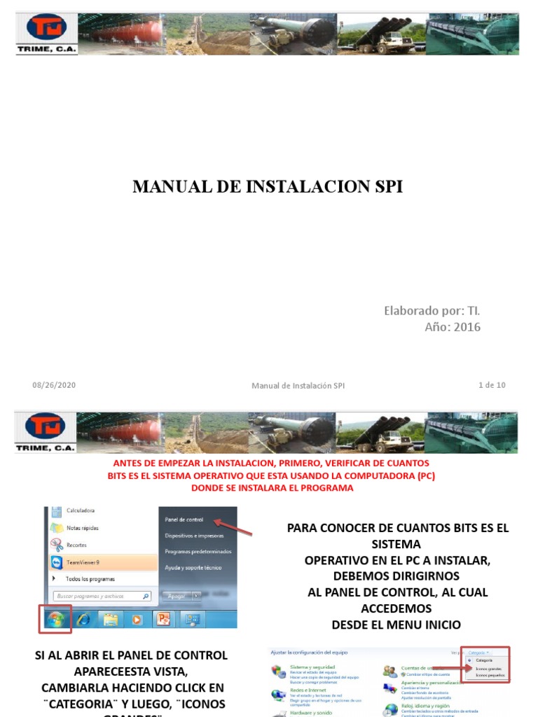 Manual de Instalacion Spi | PDF | Archivo de computadora | Familias de sistemas operativos