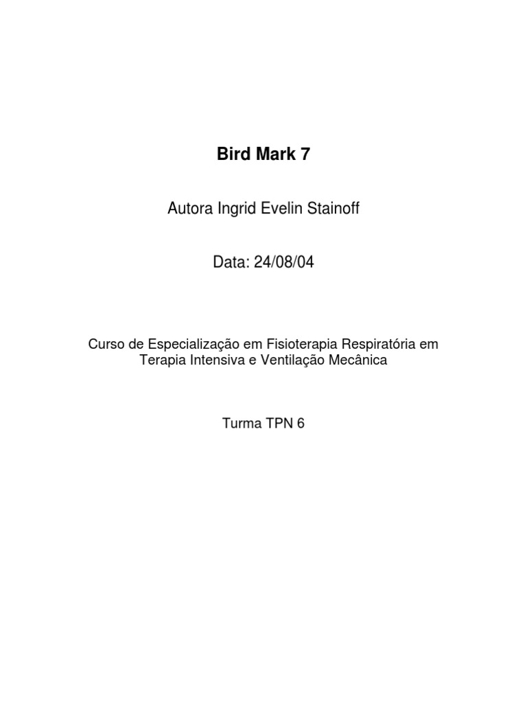 Bird Mark 7: Guia Completo de Uso e Especificações | PDF