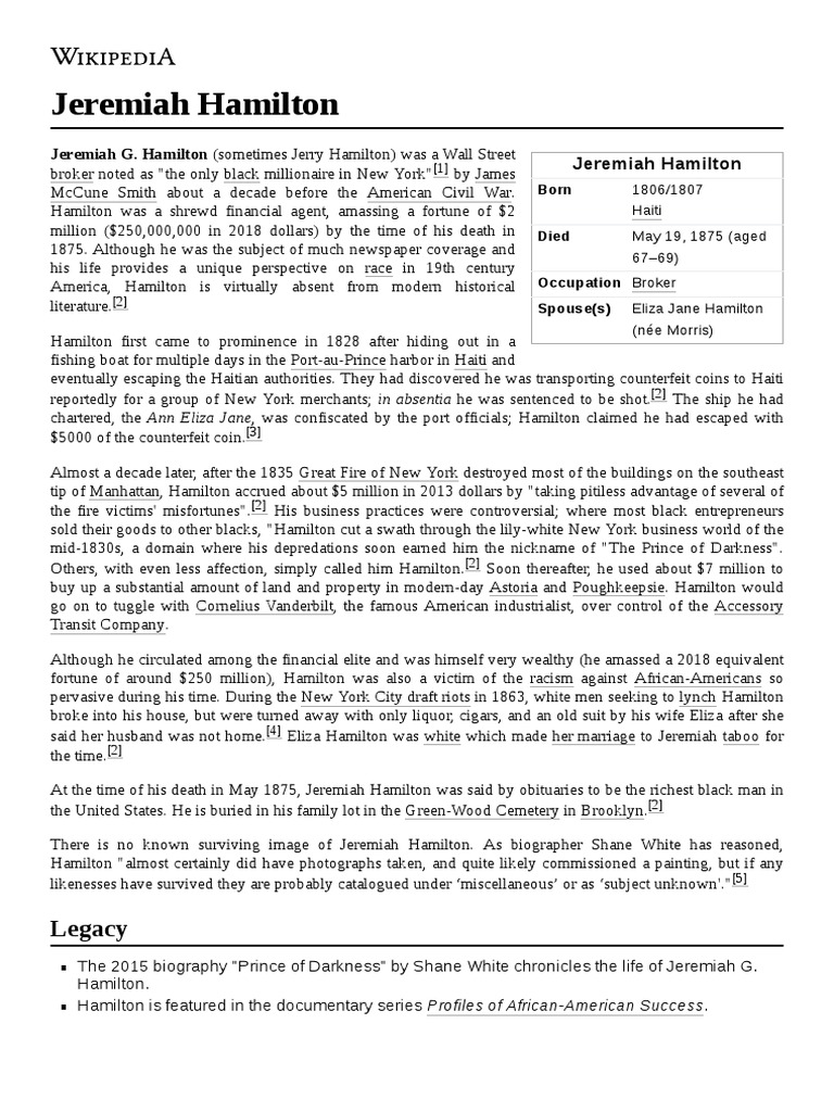 Jeremiah Hamilton | PDF