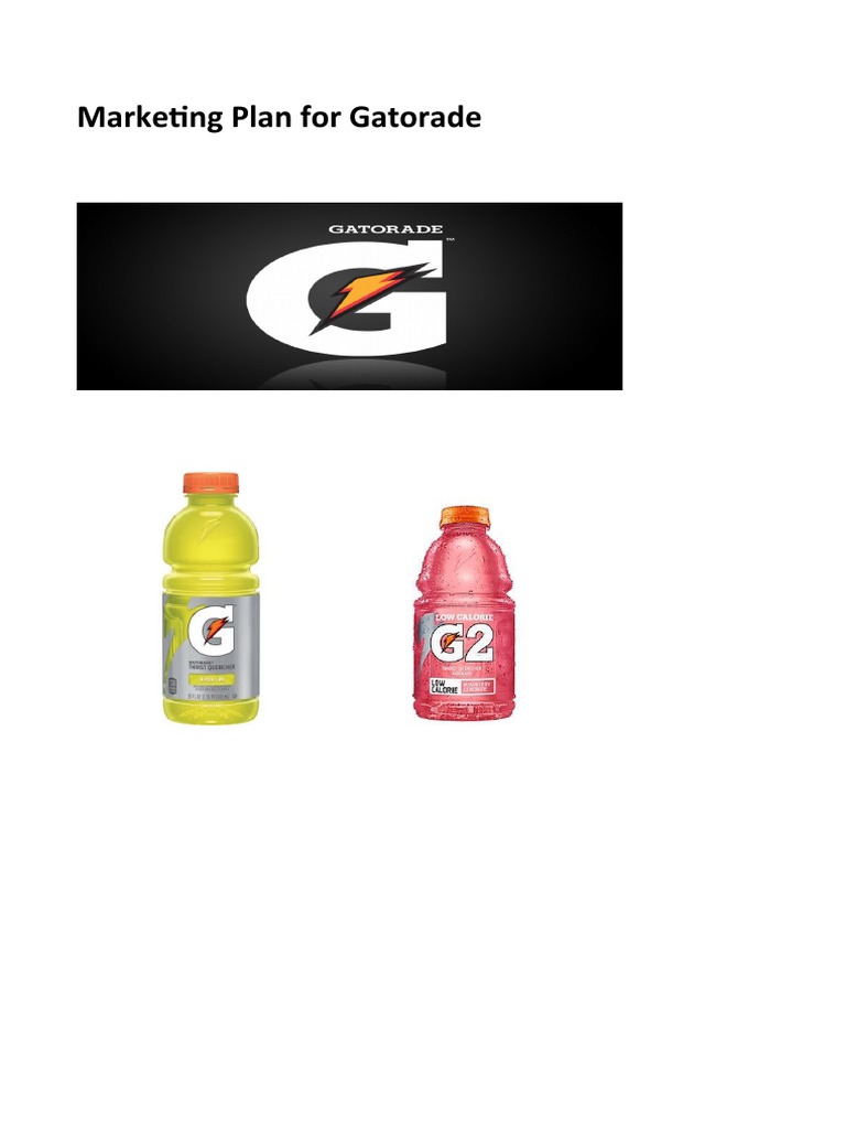 Marketing Plan For Gatorade | PDF | Pricing | Brand