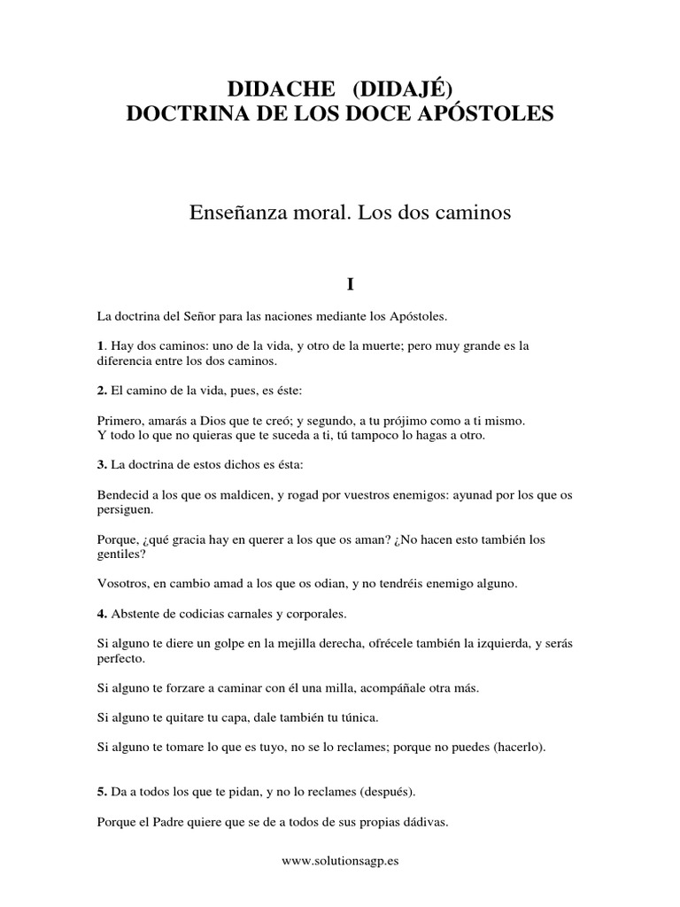 Didache PDF | PDF