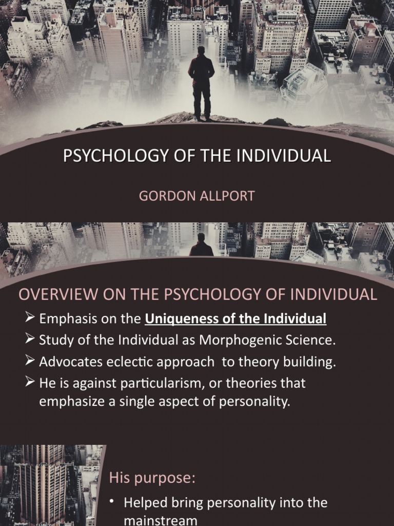Gordon Allport 1 | PDF | Autonomy | Motivation