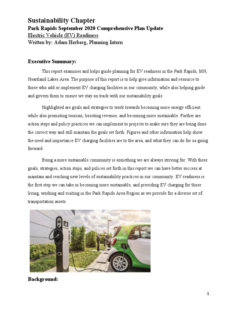 PR Comprehensive Plan Update - EV Readiness | PDF | Parking | Electric ...