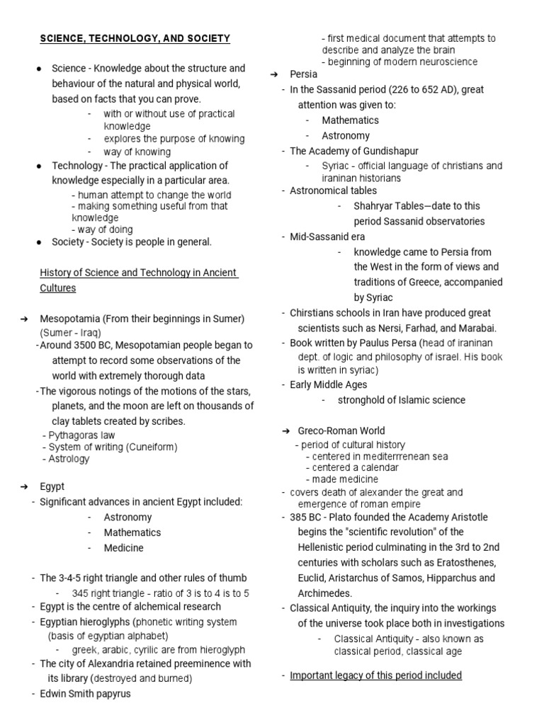 Science, Technology, and Society | PDF | Science | Science And Technology