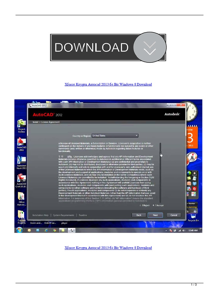 Xforce Keygen Autocad 2013 64 Bit Windows 8 Download PDF | PDF | Auto ...
