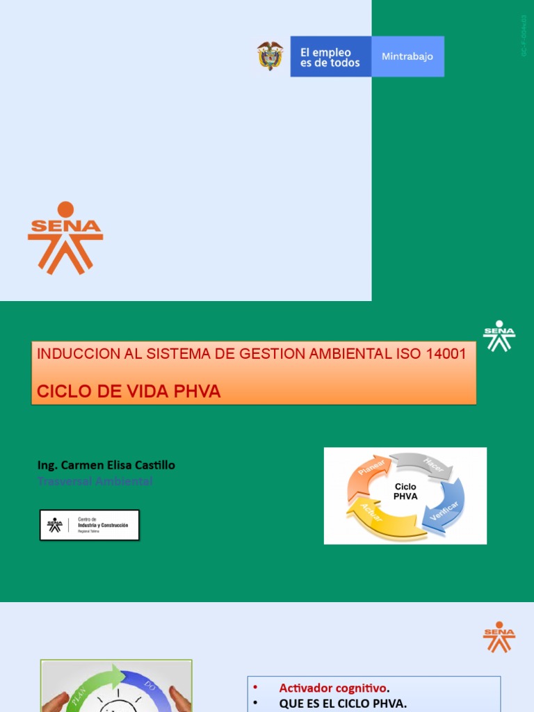 1-Presentacion Ciclo Phva Sincronico-4 | PDF | Planificación | Entorno natural