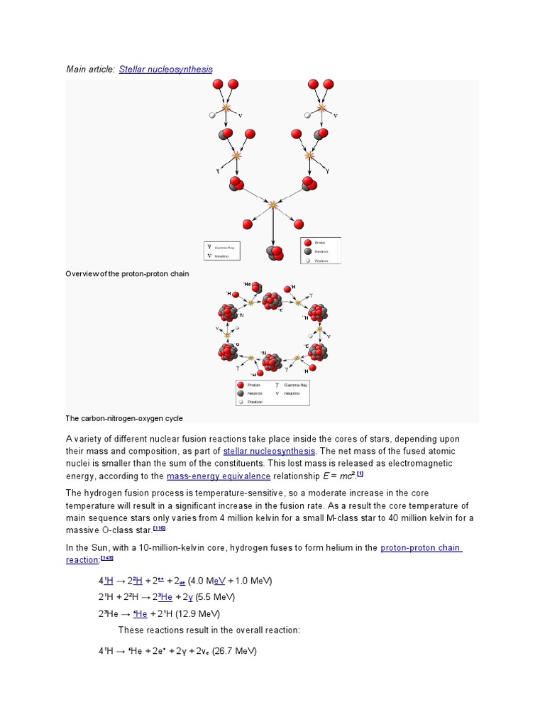 Stellar Nucleosynthesis-4 | PDF | Stars | Nuclear Fusion