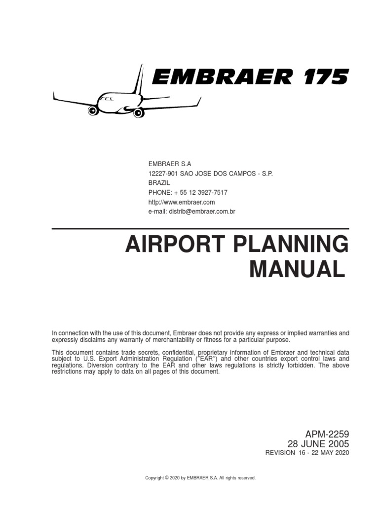 Airport Planning Manual: APM-2259 28 JUNE 2005 | PDF | Runway | Takeoff