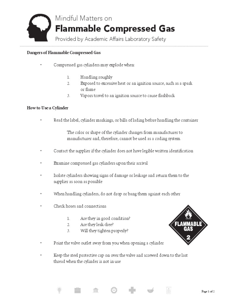 Flammable Compressed Gas: Mindful Matters On | PDF | Gases | Energy ...