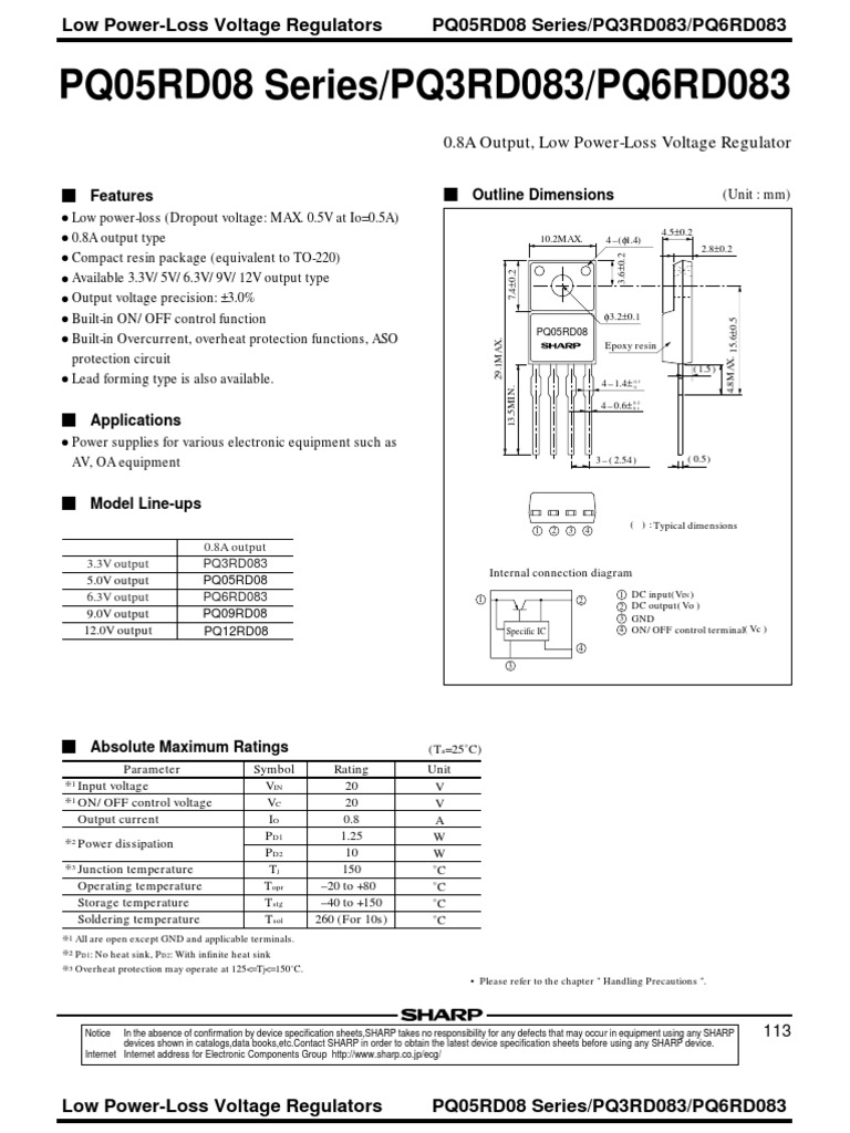 PQ12RD08 | Electronic Engineering | Electronics