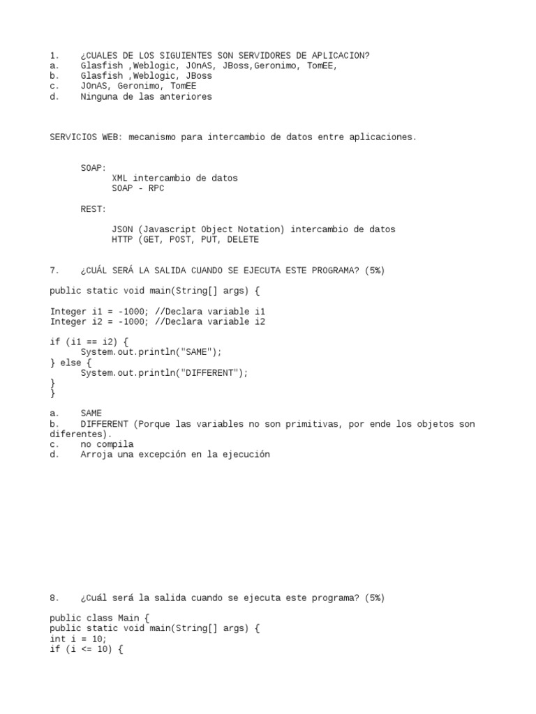 Notas Java 20082020 | PDF | Transferencia de estado representacional | Estándares del consorcio ...