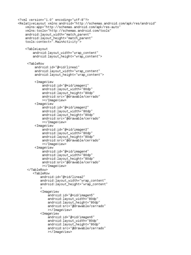 Diseño de interfaz con imágenes en Android | PDF | Software móvil ...