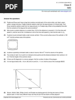 Class 9 Floatation and Upthrust Numericals | PDF | Buoyancy | Density