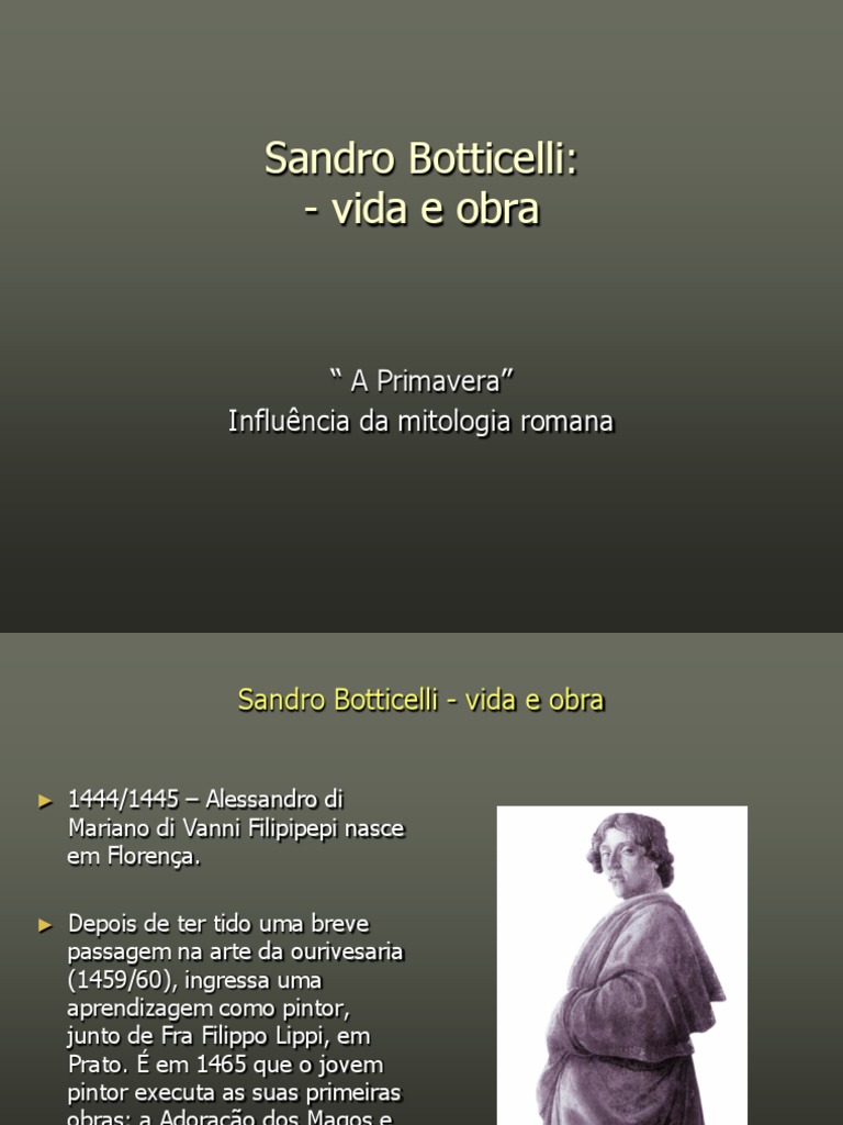 Sandro Botticelli | PDF | Pinturas