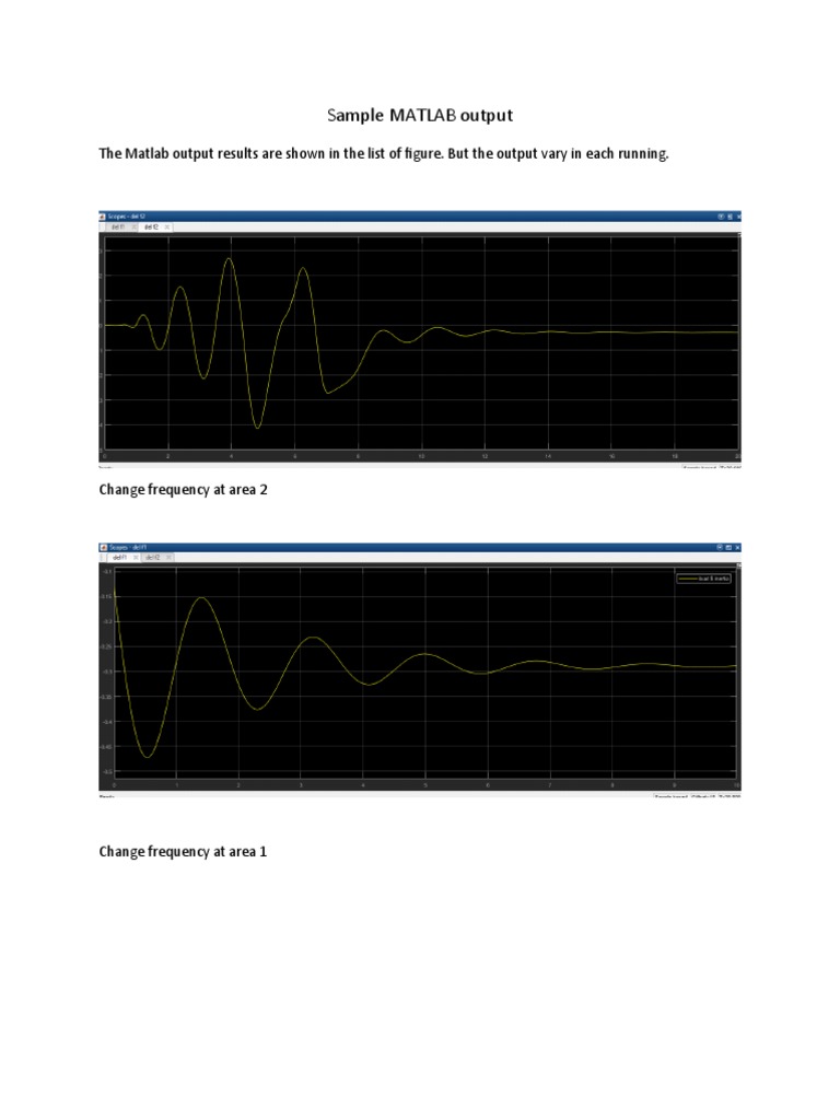 Sample MATLAB Output | PDF